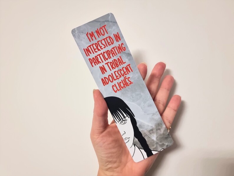 Wednesday Addams Bookmark, the Addams Family Gift, Jenna Ortega, I’m ...