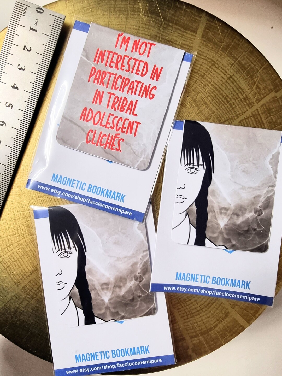 Wednesday Addams Magnetic Bookmark, the Addams Family Gift, Jenna ...