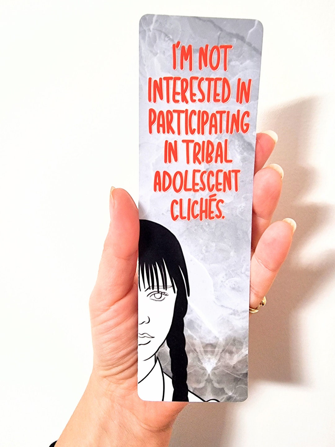 Wednesday Addams Bookmark, the Addams Family Gift, Jenna Ortega, I’m ...