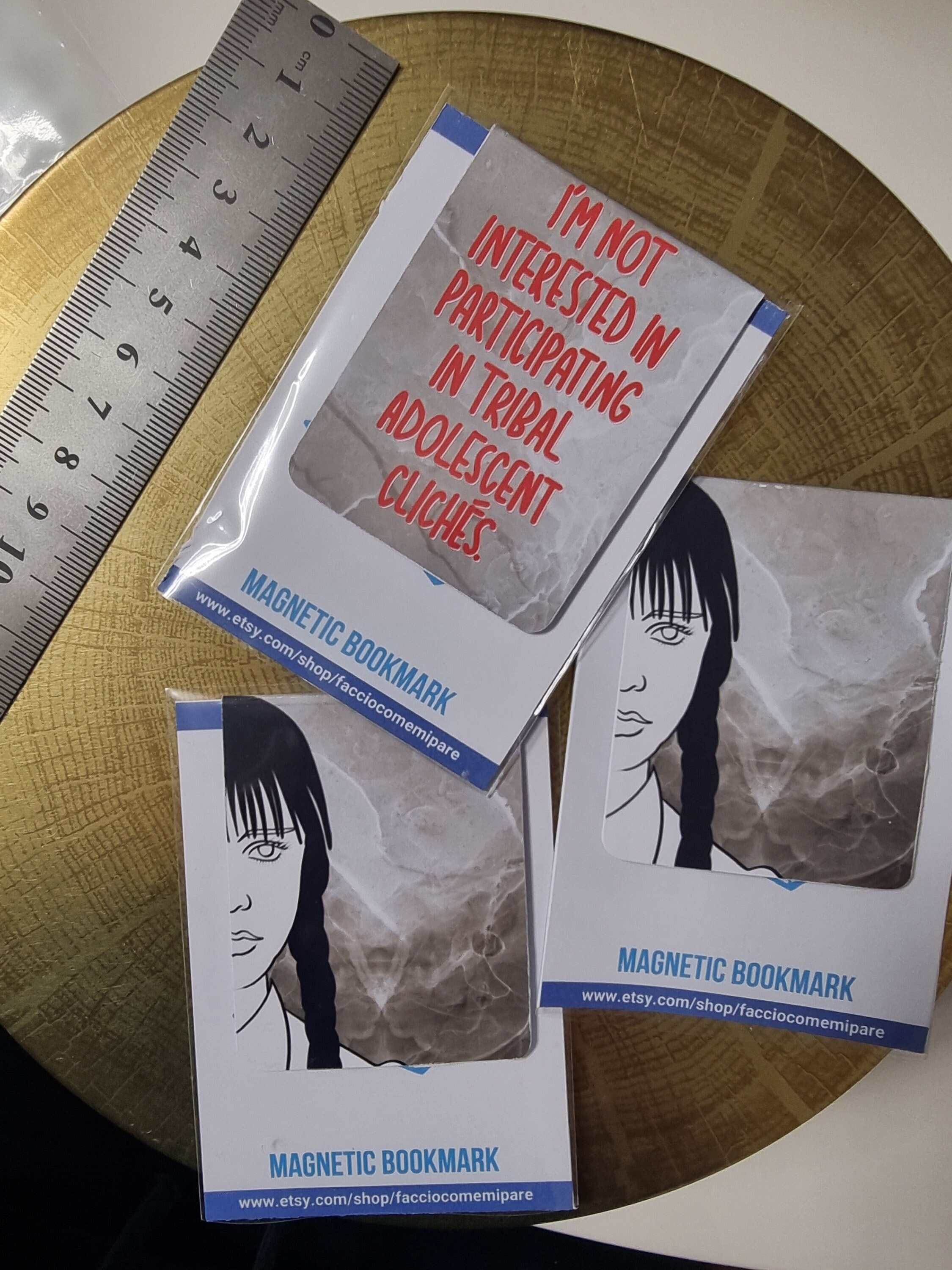 Wednesday Addams Magnetic Bookmark, the Addams Family Gift, Jenna ...