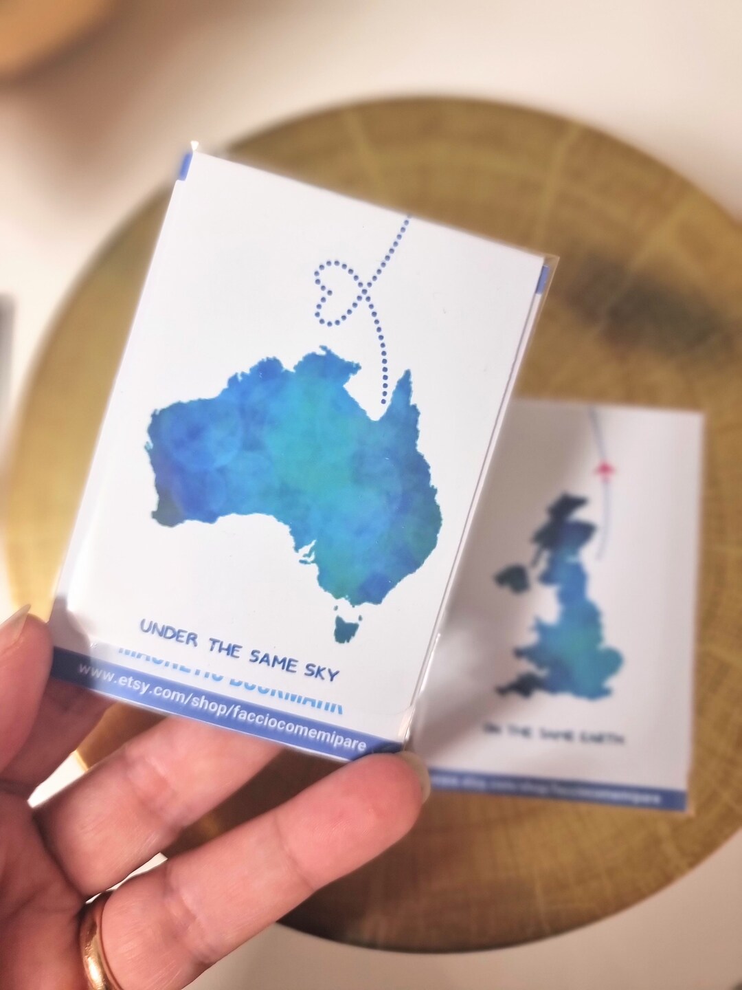 MOVING ABROAD GIFT Magnetic Bookmark, Under the Same Sky, Emigrate Gift ...
