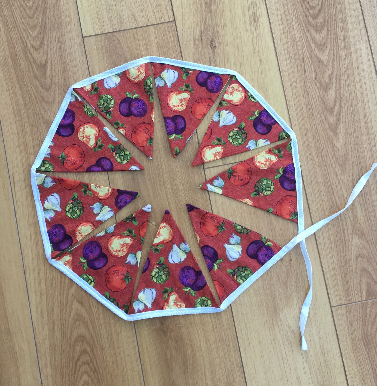 Vegetable theme bunting.Kitchen bunting. Allotment | Etsy