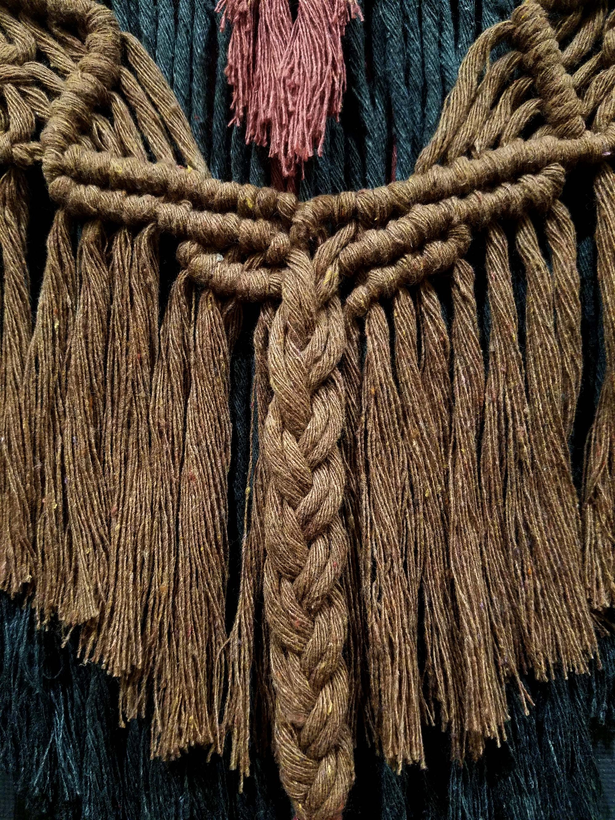 Cholla Stick Macrame, Macrame Wall Hanging, Rustic Wall Decor, Boho ...