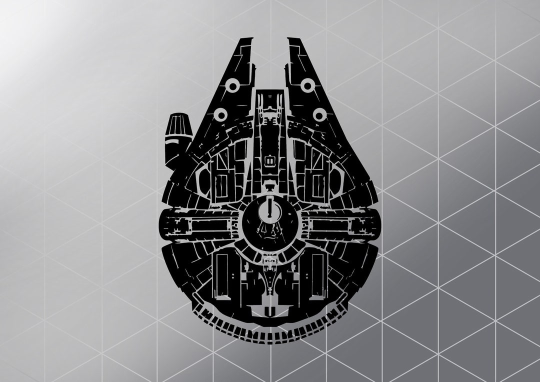 Millennium Falcon SVG, Fan Art Svg, Digital Download, Digital Vector ...