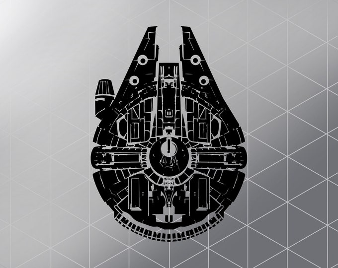 Millennium Falcon SVG, Fan Art Svg, Digital Download, Digital Vector ...