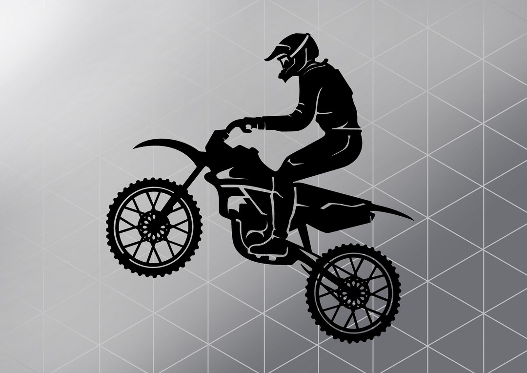 Motorcycle SVG, Biker SVG, Motocross Svg, Motocross Silhouette, Digital ...