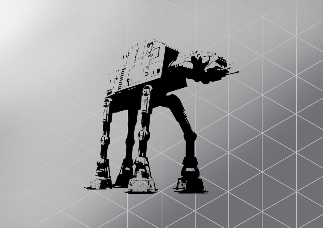 AT-AT SVG, Fan Art Svg, Digital Download, Minimalist Svg, Digital ...