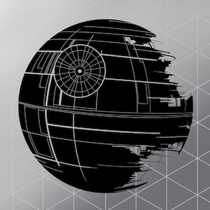Death Star SVG, Fan Art Svg, Digital Download, Digital Vector File, SVG ...