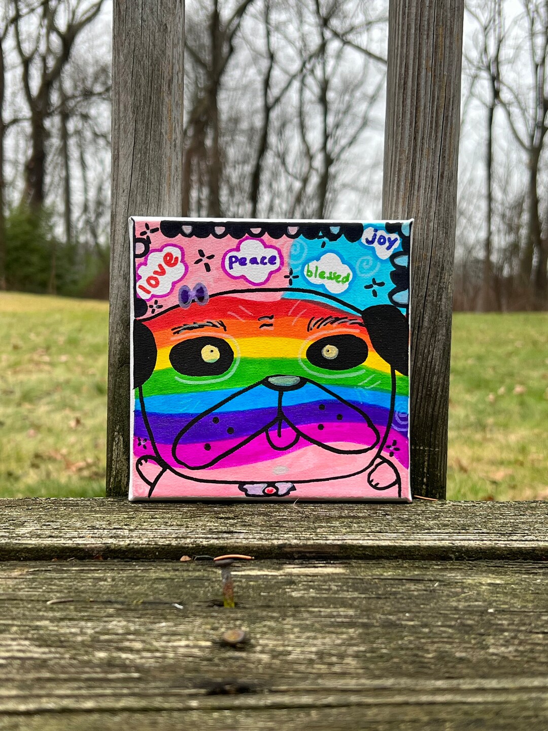 Pug Canvas Pug Lover Gifts Pug Wall Decor Pug for the Home Teen Kids ...