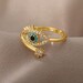 Lucky Turkish Blue Eye Rings for Women Open Adjustable Stainless Steel ...