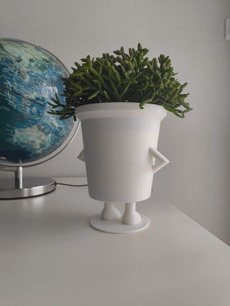Cute Smiling Standing Planter Plant and Succulent Pot - Etsy