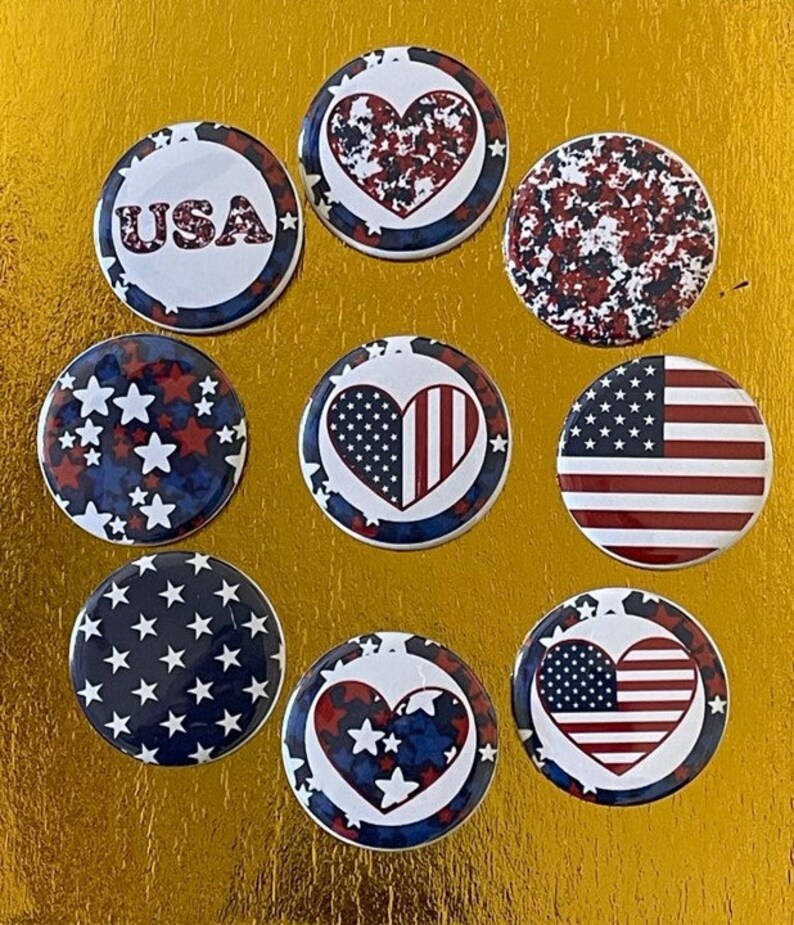 12 Amazing Designs of USA Patriotic Fourth of July Button - Etsy