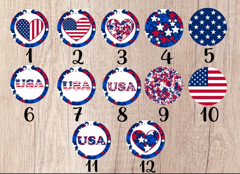 12 Amazing Designs of USA Patriotic Fourth of July Button - Etsy