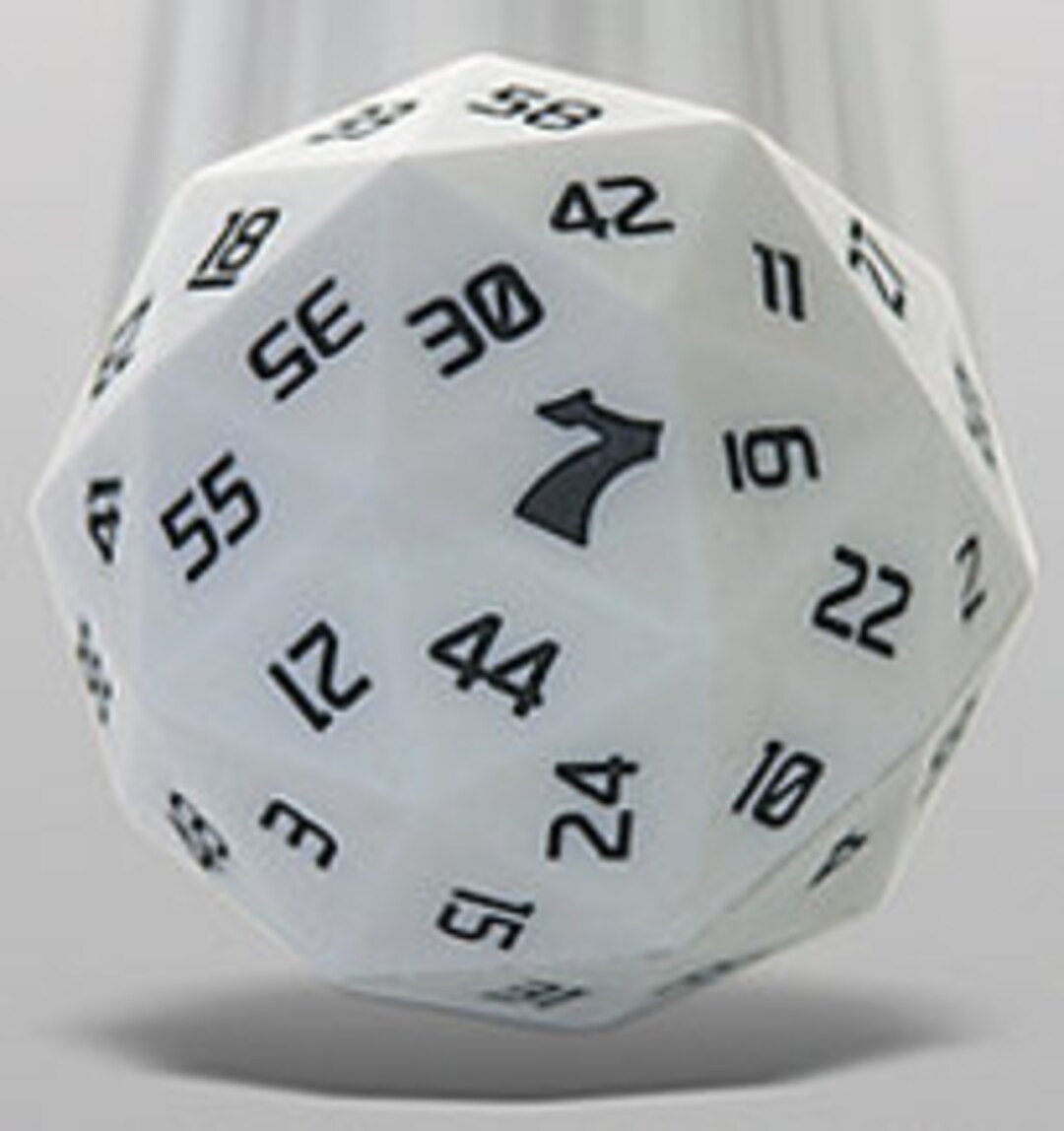 The Original Ottolball | the 60 Sided Gameball/dice | White/black - Etsy