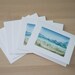Watercolor Card Landscape Card Set of 6, Notecard Set With Envelope ...