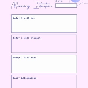 Printable Self Love and Intention Setting Sheets - Etsy