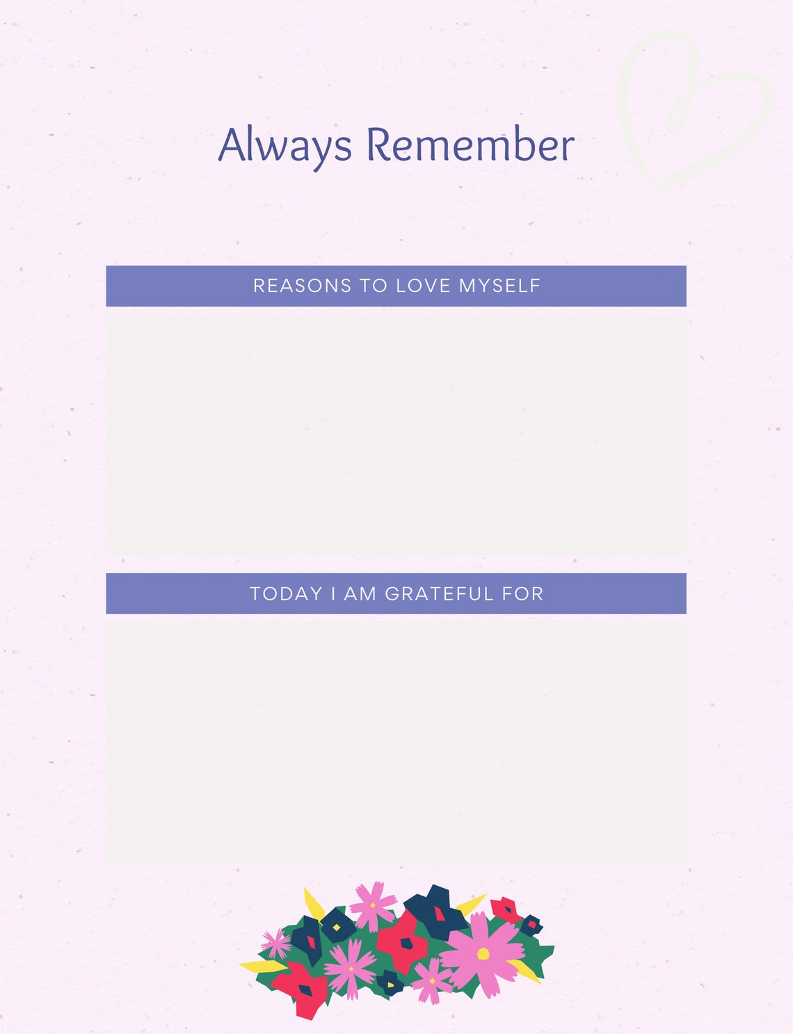 Printable Self Love and Intention Setting Sheets - Etsy