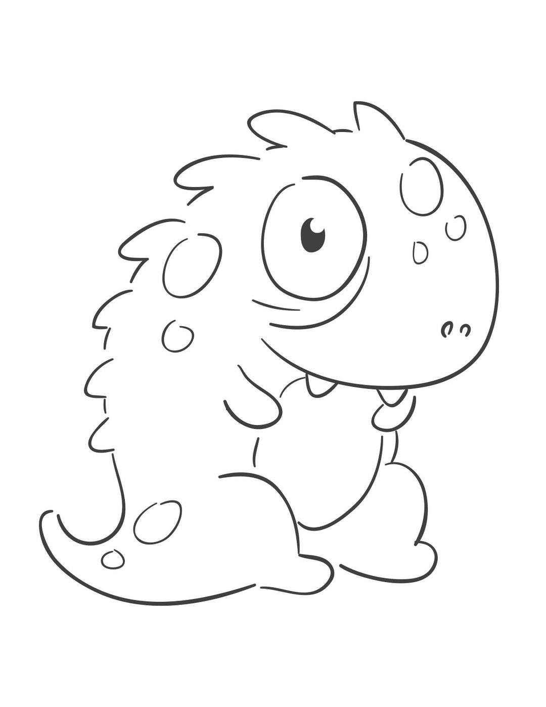 Monster Coloring, Roar!! - Etsy