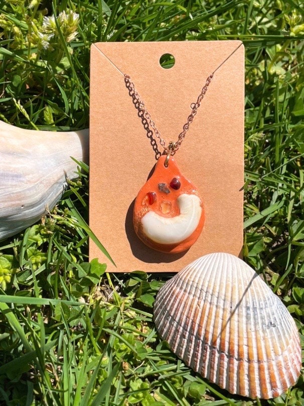 Real Shell Necklace, Clay Pendant Necklace, Coastal Cowgirl Accessories ...