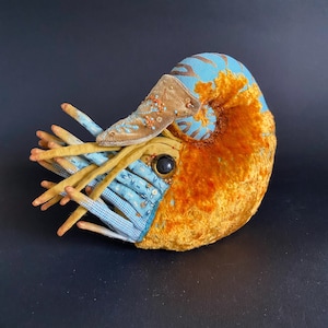 Nautilus Plush Toy, Handmade Vintage Toy, Cute Plushies, Weird Gift ...