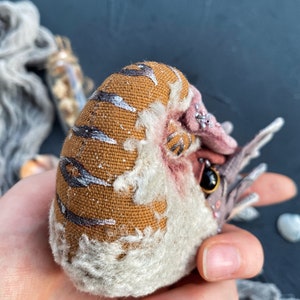 Plush Toy Nautilus, Vintage Home Decor, Handmade Unique Gift for Her ...