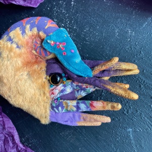 Nautilus Plush Toy, Handmade Vintage Art Toy, Cute Plushies, Weird Gift ...