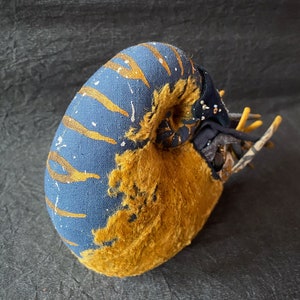 Art Decor Nautilus Toy. Handmade Vintage Plush Doll. Sea Themed Decor ...