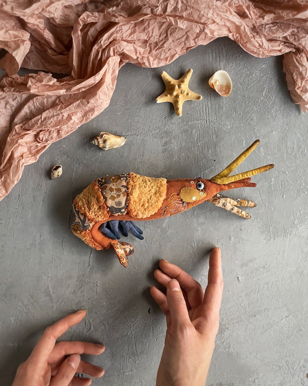 Handmade Plush Shrimp/ Weird Stuffed Animal Toy - Etsy