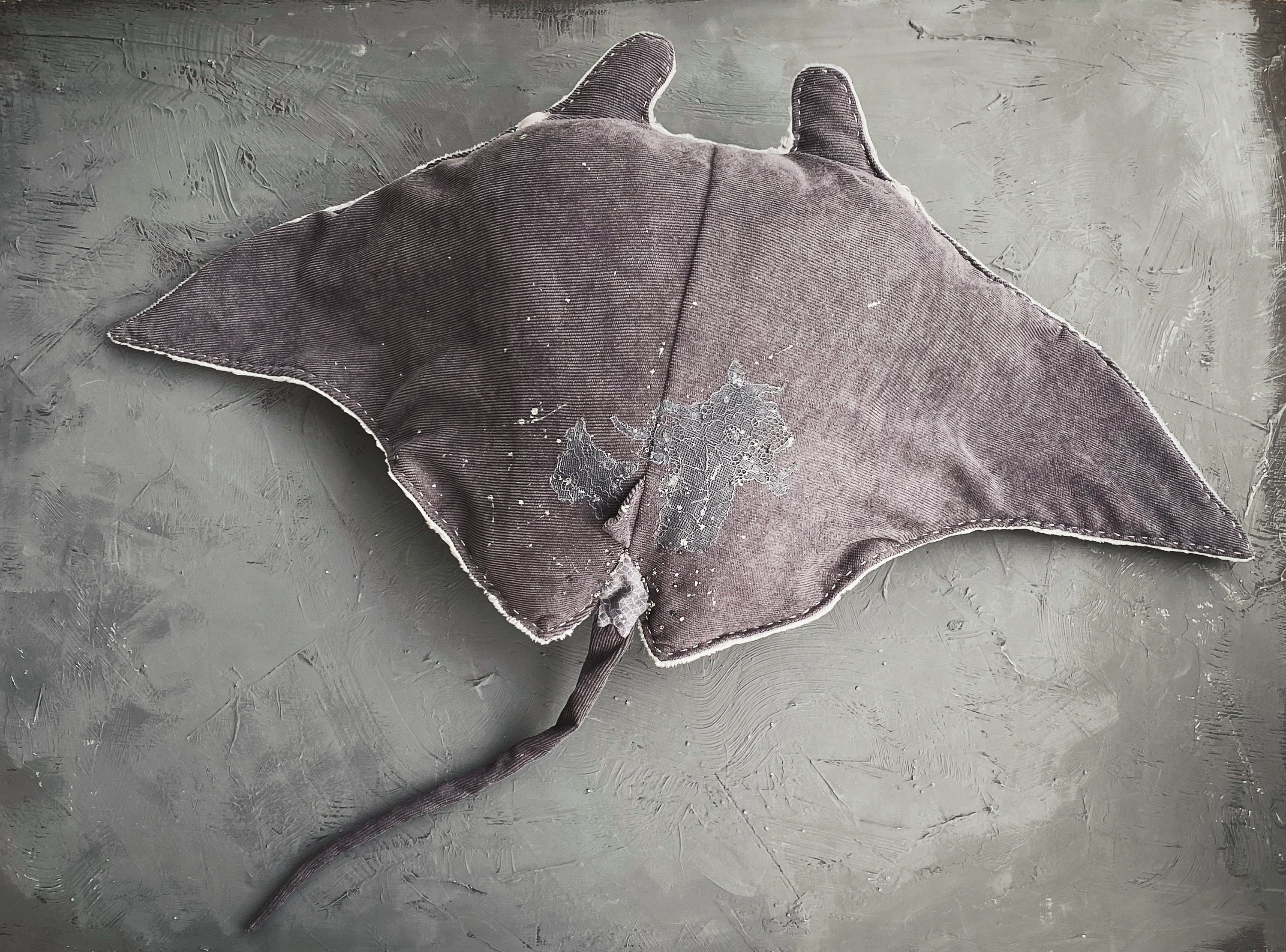 Manta Ray Stuffed Animal Toy, Big Plush Toy, Handmade Home Decor ...