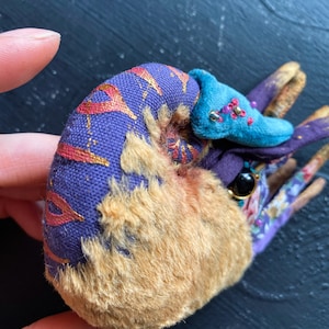 Nautilus Plush Toy, Handmade Vintage Art Toy, Cute Plushies, Weird Gift ...