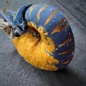Art Decor Nautilus Toy. Handmade Vintage Plush Doll. Sea Themed Decor ...