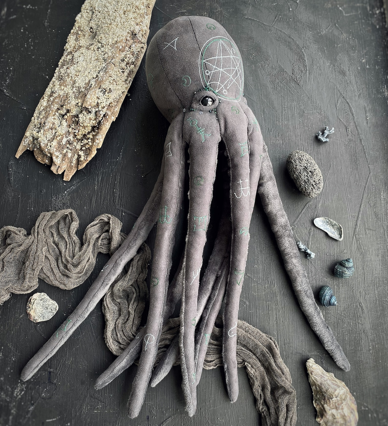 Cthulhu Plush Toy, Octopus Stuffed Animal, Hp Lovecraft, Kraken Decor ...