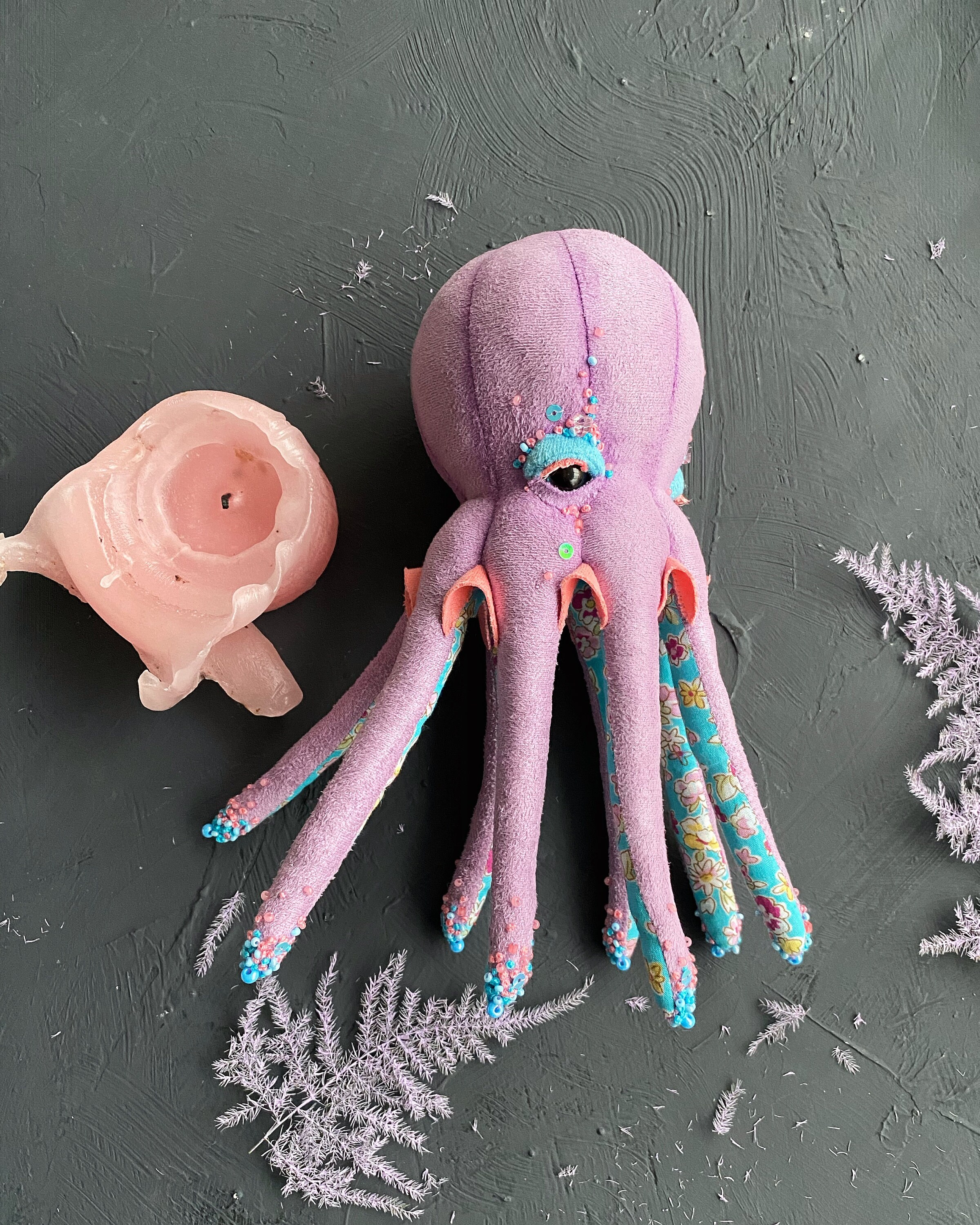 Plush Toy Octopus. Unusual Interior Decor. Unique Gift for a - Etsy