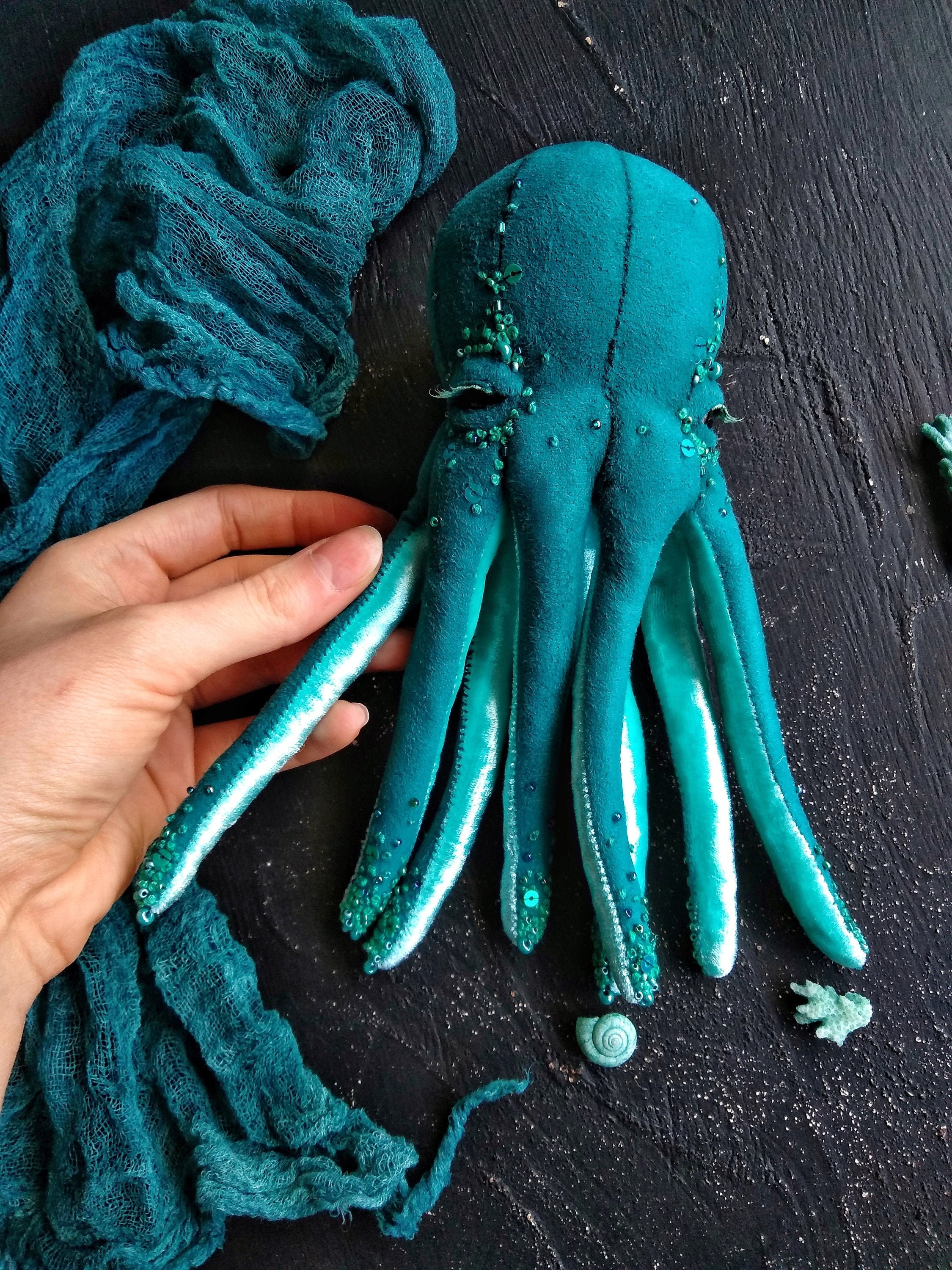 Turquoise Color Octopus / Handmade Octopus/ Octopus Toy - Etsy