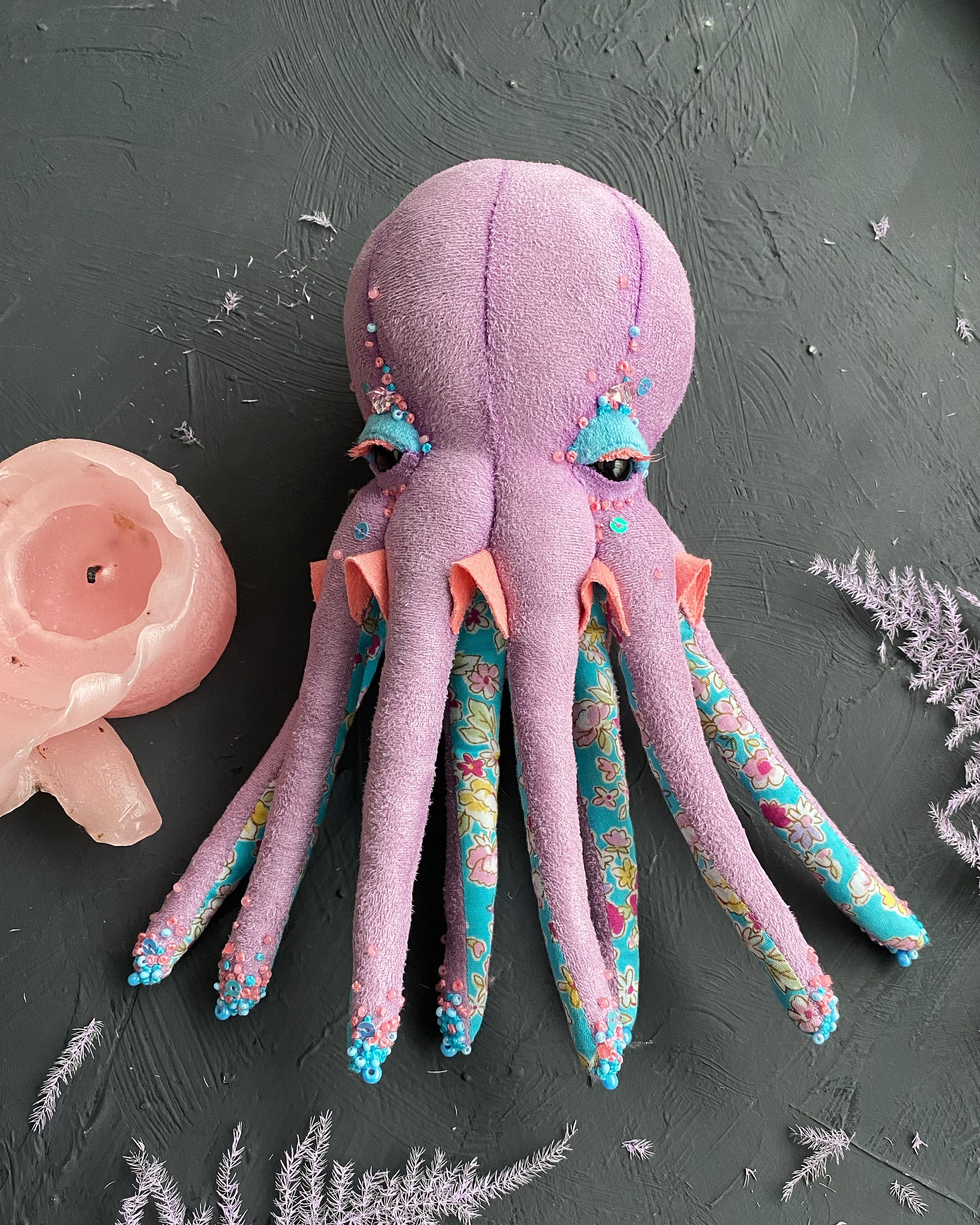 Plush Toy Octopus. Unusual Interior Decor. Unique Gift for a - Etsy