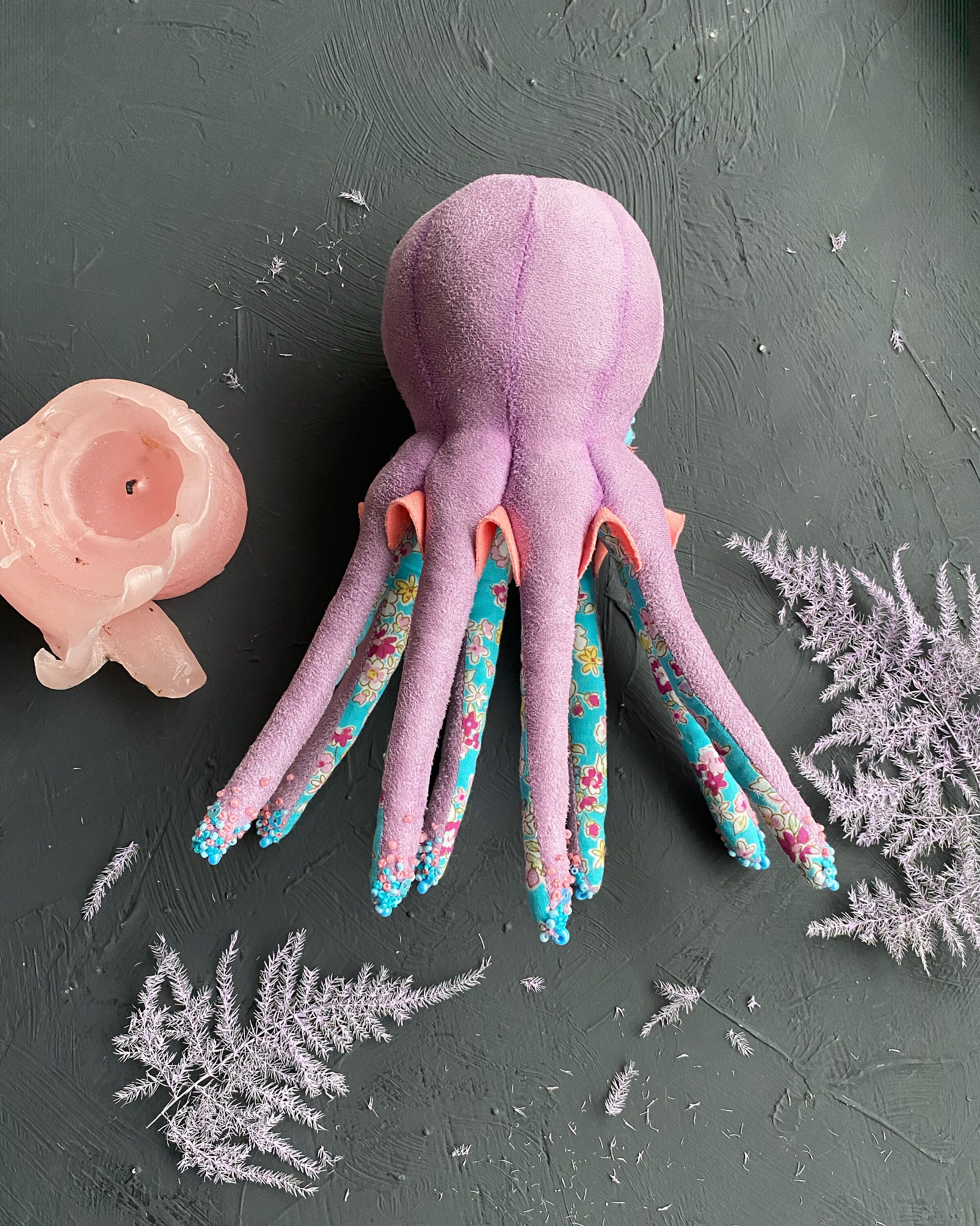 Plush Toy Octopus. Unusual Interior Decor. Unique Gift for a - Etsy