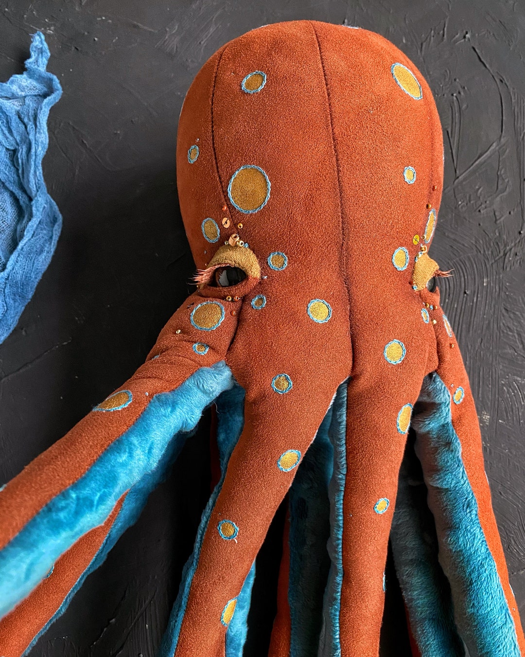Art Toy Octopus With Rings. Home Interior Decor. Housewarming Gift - Etsy