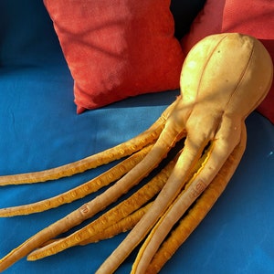 Big Octopus Stuffed Animal Toy, Eclectic Handmade Home Maximalist Decor, Creepy Plush, House ...