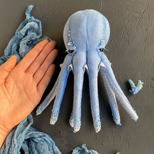 Handmade Blue Octopus Toy. Unique Gift for Friend - Etsy