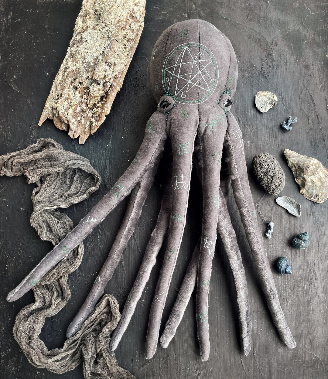 Cthulhu Plush Toy, Octopus Stuffed Animal, Hp Lovecraft, Kraken Decor ...