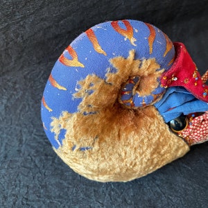 Plush Nautilus Art Toy. Stuffed Sea Creature. Handmade Home Decor ...