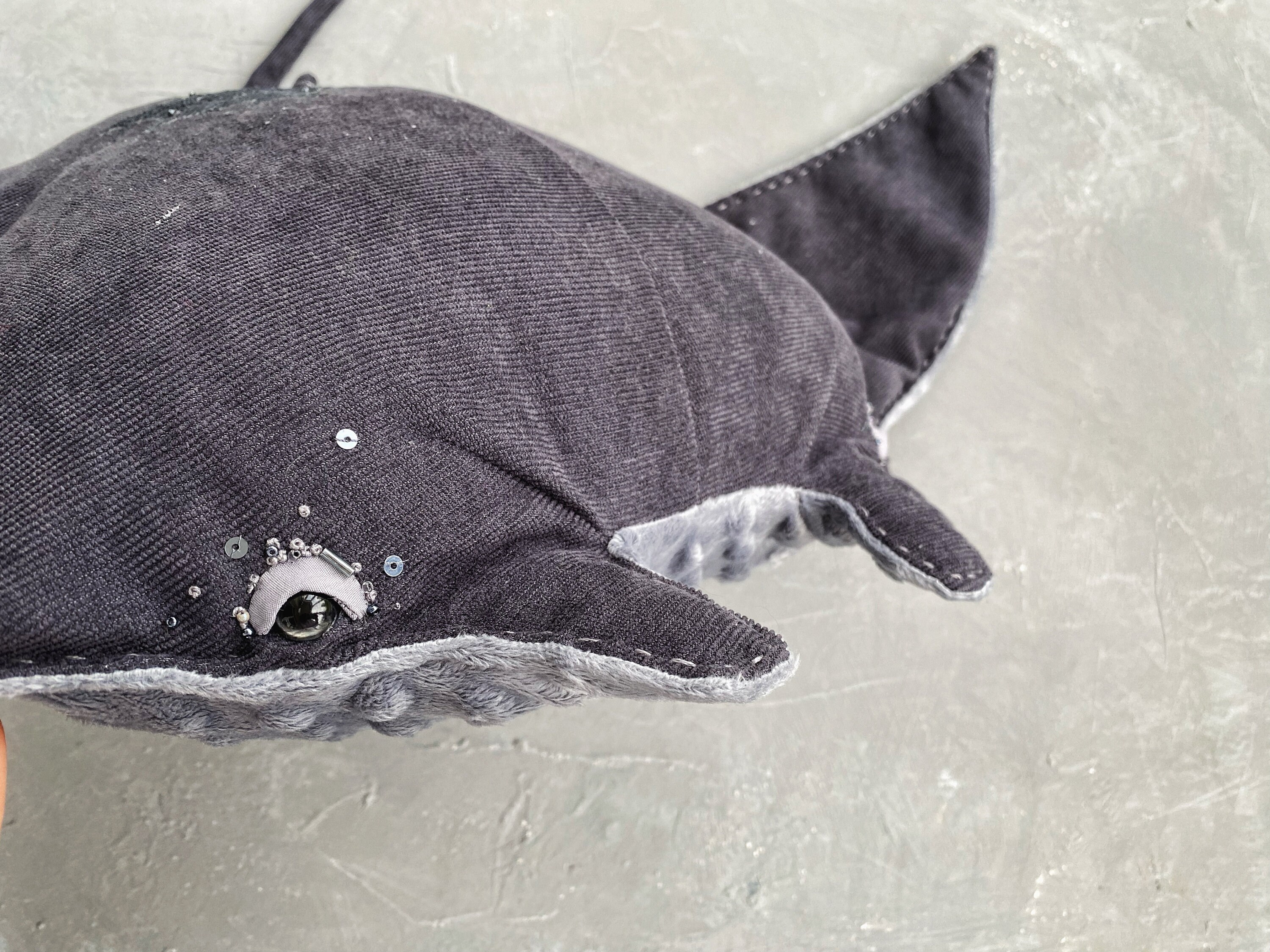 Manta Ray Stuffed Animal Toy, Big Plush Toy, Handmade Home Decor ...