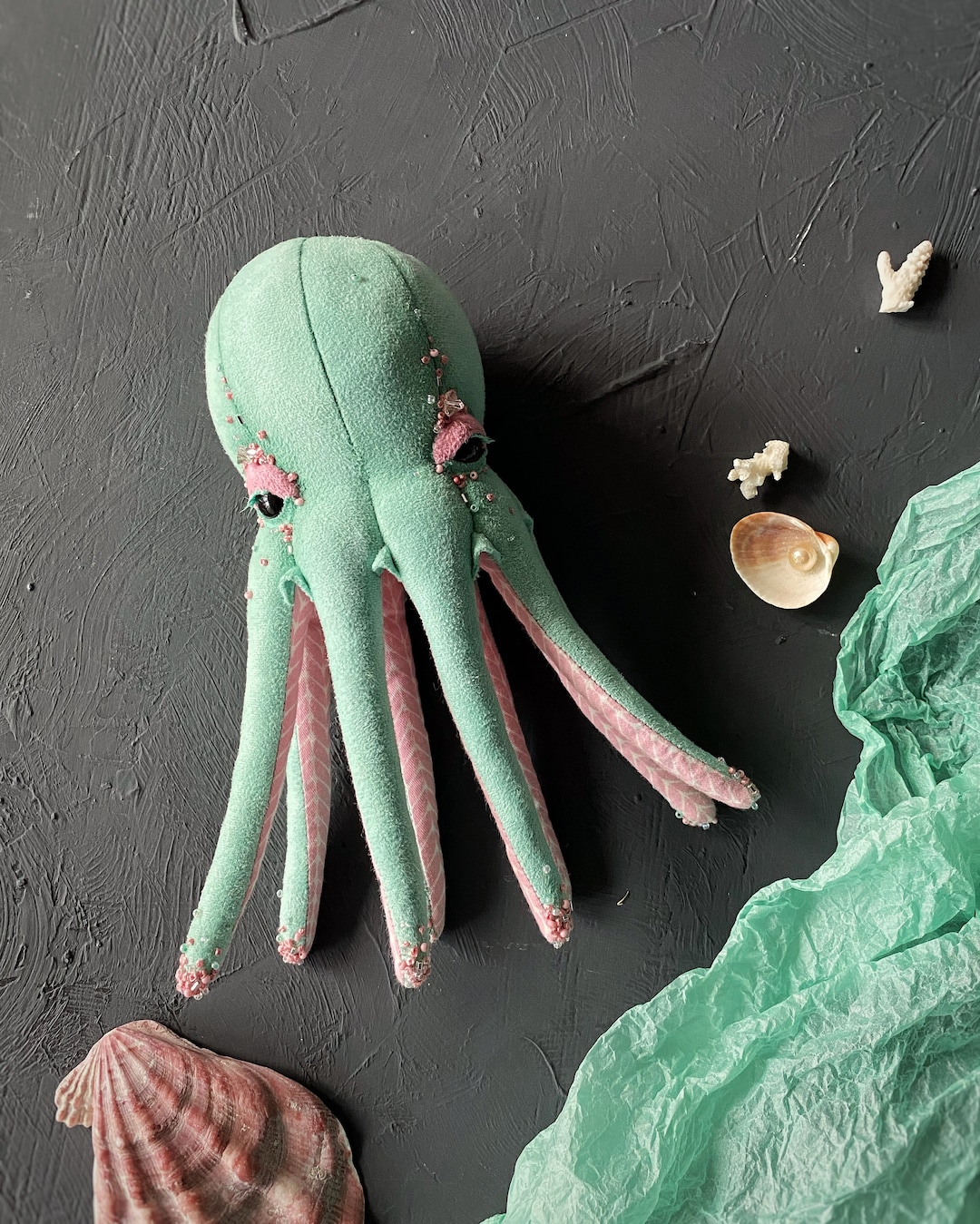 Cute Handmade Octopus Toy. Ocean Nursery Decor. 4 Year Old Girl Gift ...