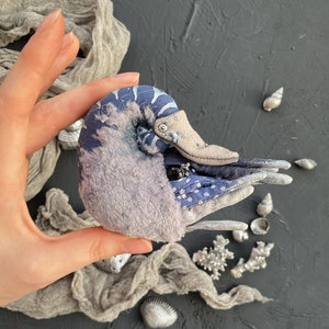 Art Plush Toy Nautilus,ooak Collectible Doll,handmade Vintage Toy,cute ...