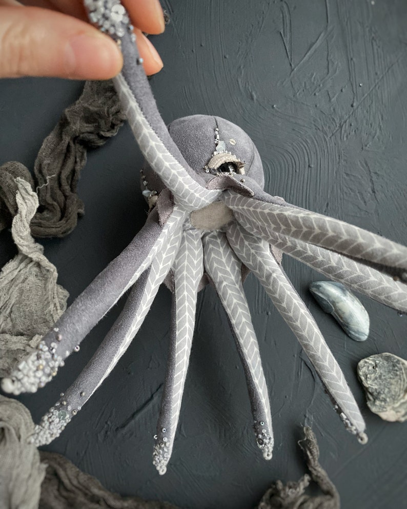 Handmade Textile Octopus Toy. Unique Gift for a Friend - Etsy