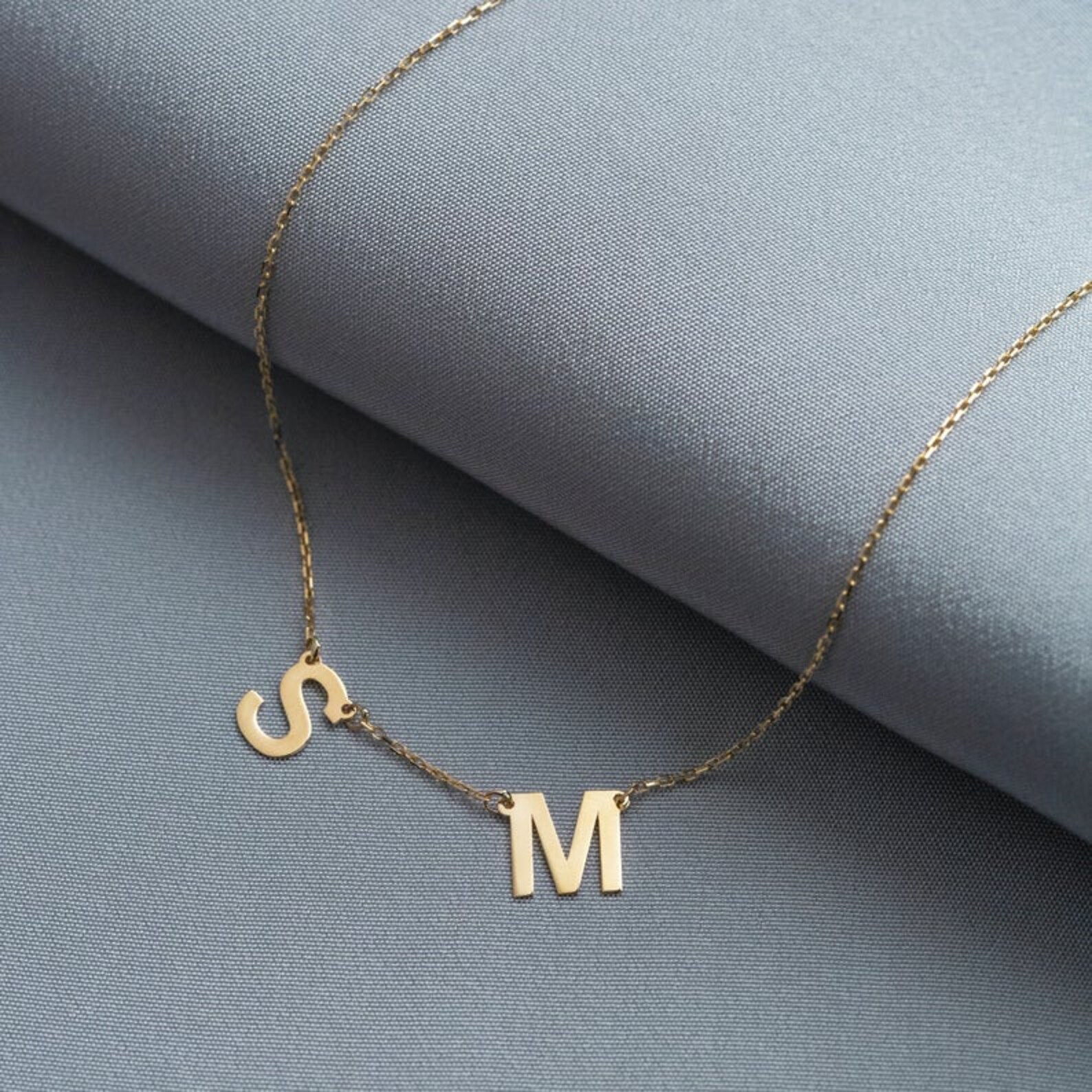 Elegante Name Halskette Personalisierte Halskette Initialen | Etsy