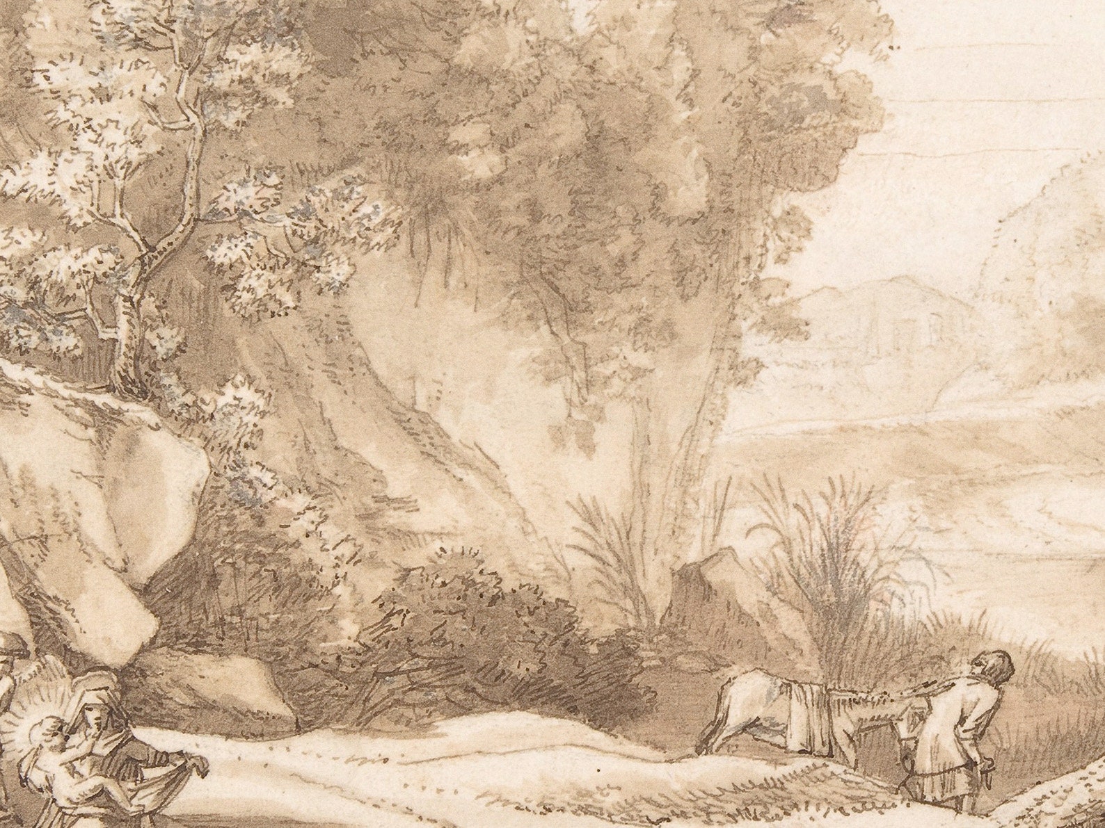 Antique Landscape Sketch Vintage Drawing Antique Drawing - Etsy