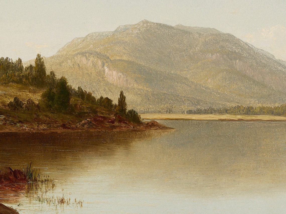 Rustic Lake Painting Lake Landscape Art Mountain Art - Etsy