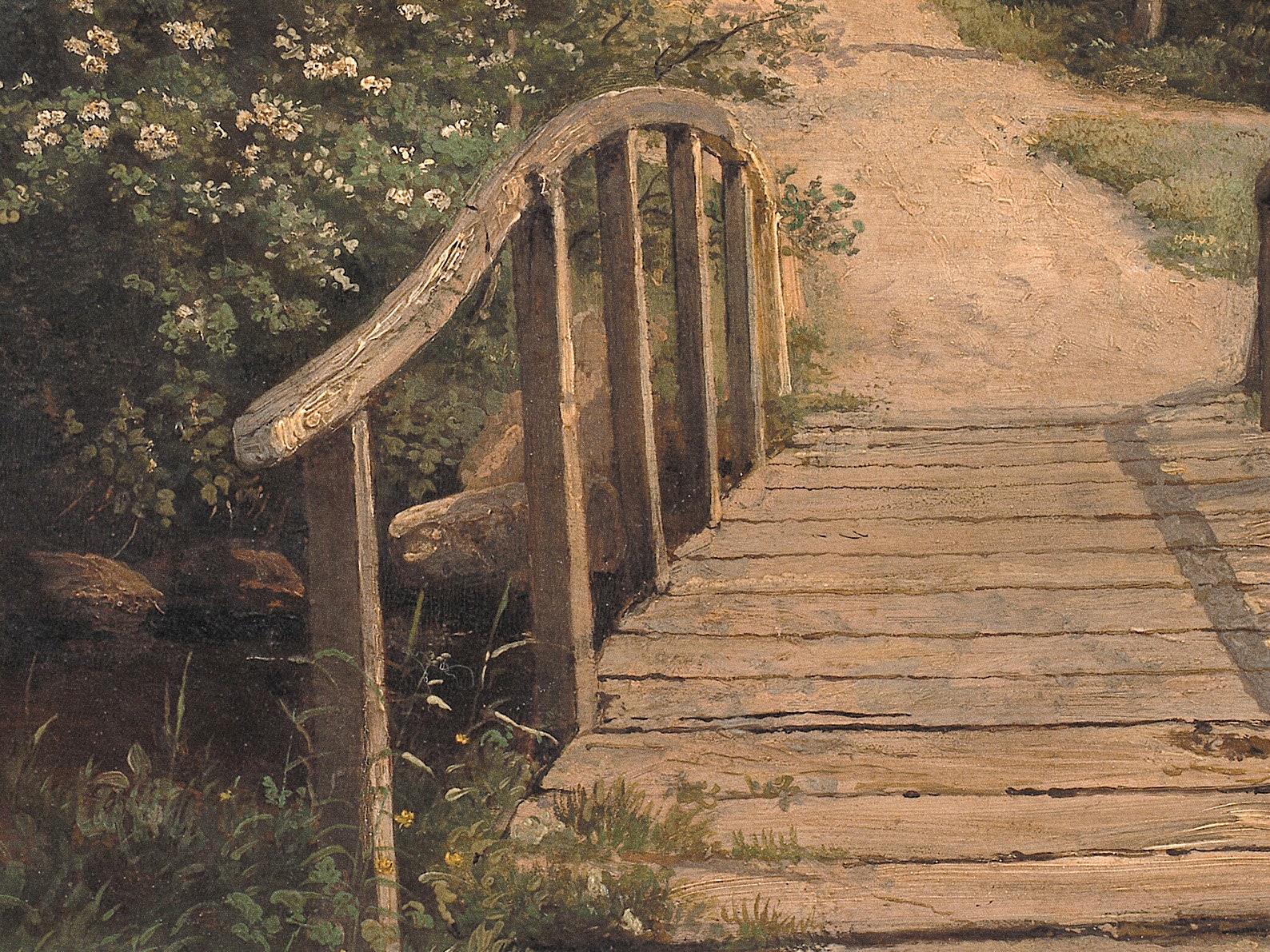 Country Bridge Painting Bridge Wall Decor Country Art - Etsy