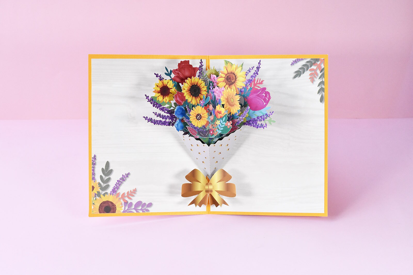 Premium Pop up 3D Card / Flowers Bouquet / 20x15cm/ for All - Etsy